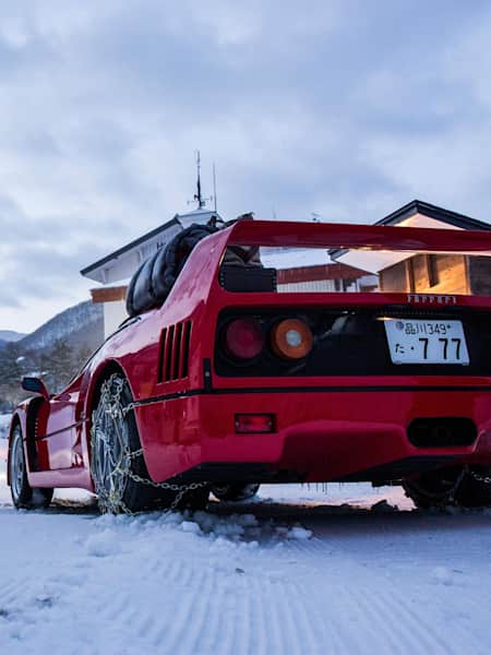 【動画】伝説のF40雪上ドリフトに改めて驚愕 ｜モータースポーツ｜衝撃映像
