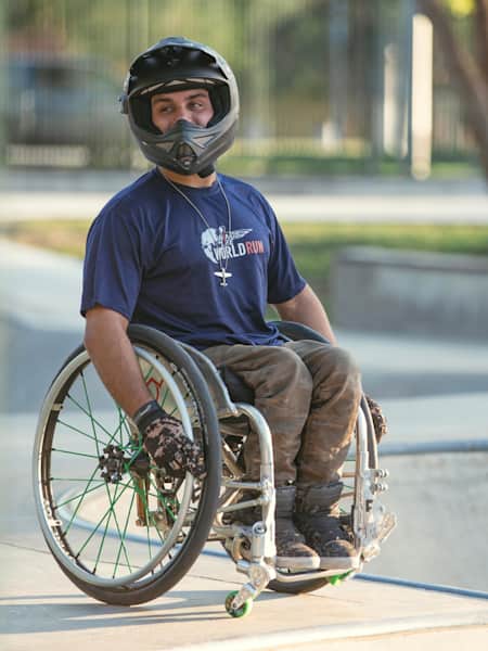 Aaron Fotheringham, un skate en silla de ruedas