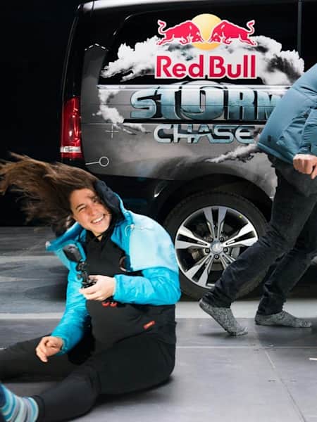 Wind tunnel force 9 gale *video* | Red Bull Storm Chase