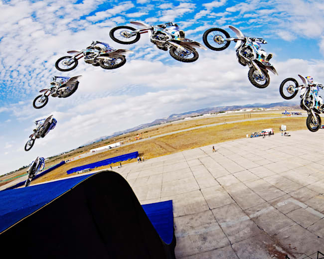 Robbie Maddison Red Bull motorcycle stunts Pipe Dream