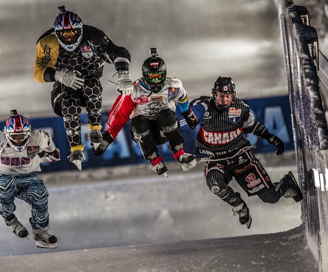 The equipment needed for Red Bull Crashed Ice