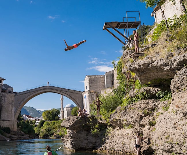 Red Bull Cliff Diving: Training future stars in Mostar