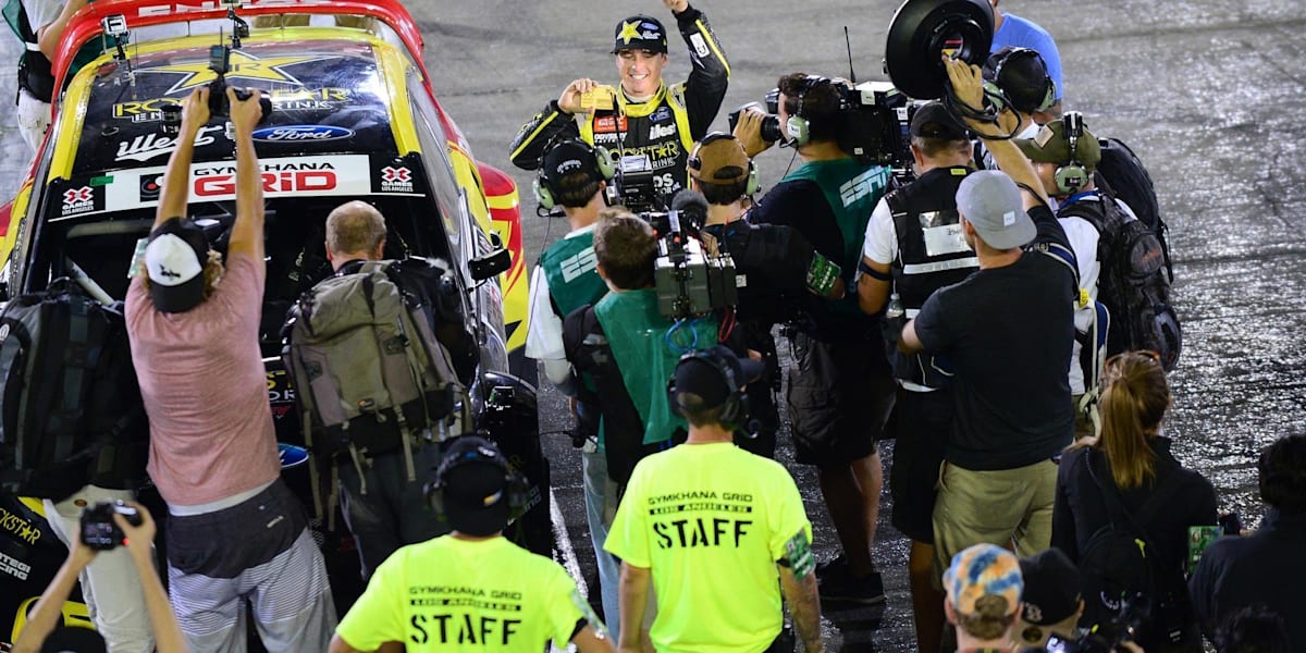 Tanner Foust wins first X Games Gymkhana Grid