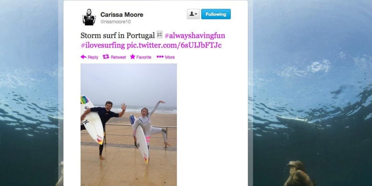 Carissa Moore Wins Instagram