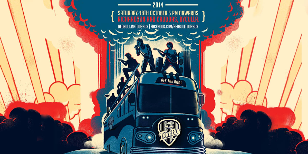 It's #OffTheRoof - Red Bull Tour Bus Lineup