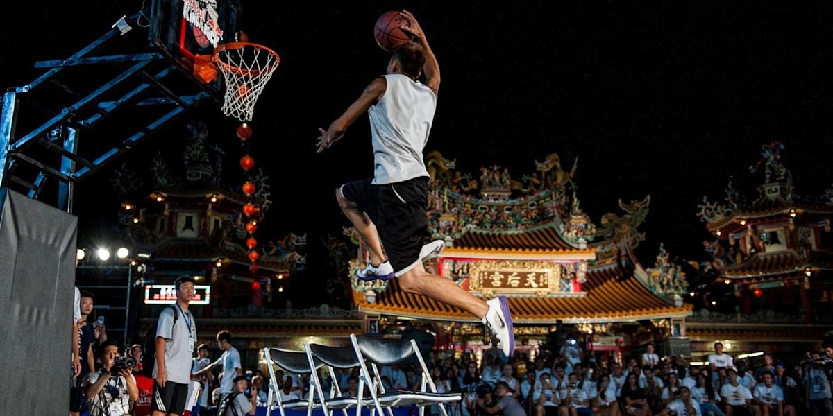 Hot shots from slam-dunk contest in Taiwan