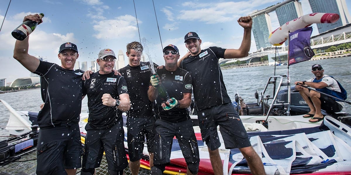 Red Bull Sailing win Extreme Sailing Series Singapore