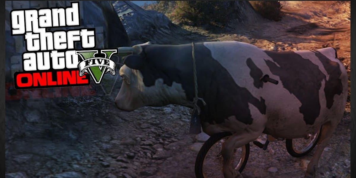 GTA 5 BMX mission cows riding bikes