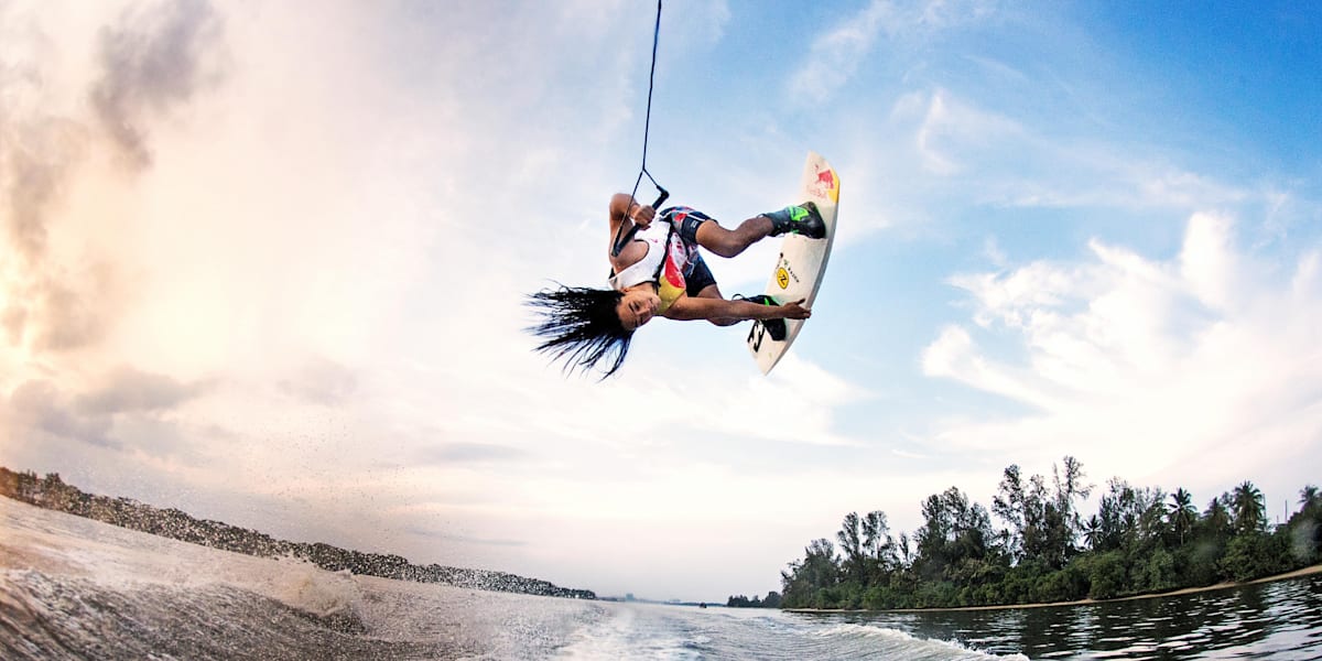 Guy Tanaka wakeboarding Red Bull