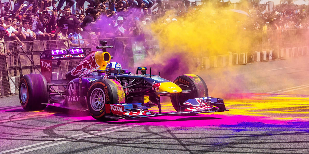 Infiniti Red Bull Racing Hyderabad show car run gallery