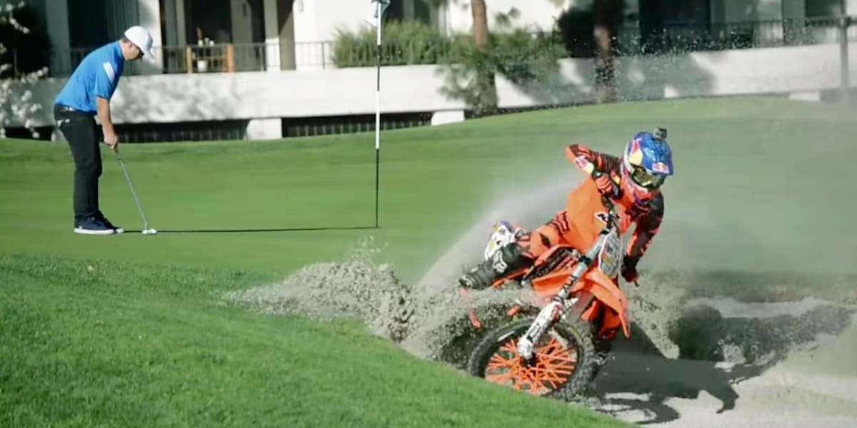 Ronnie Renner Golf Course Freeride Motocross Video