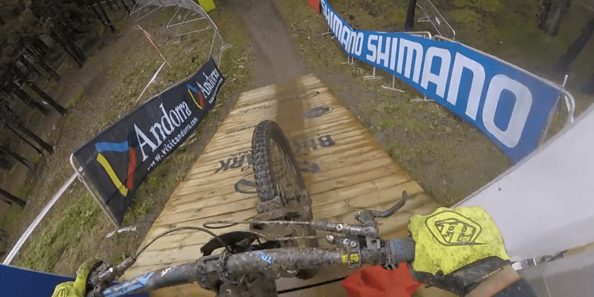 Rob Warner takes on the World Champs track