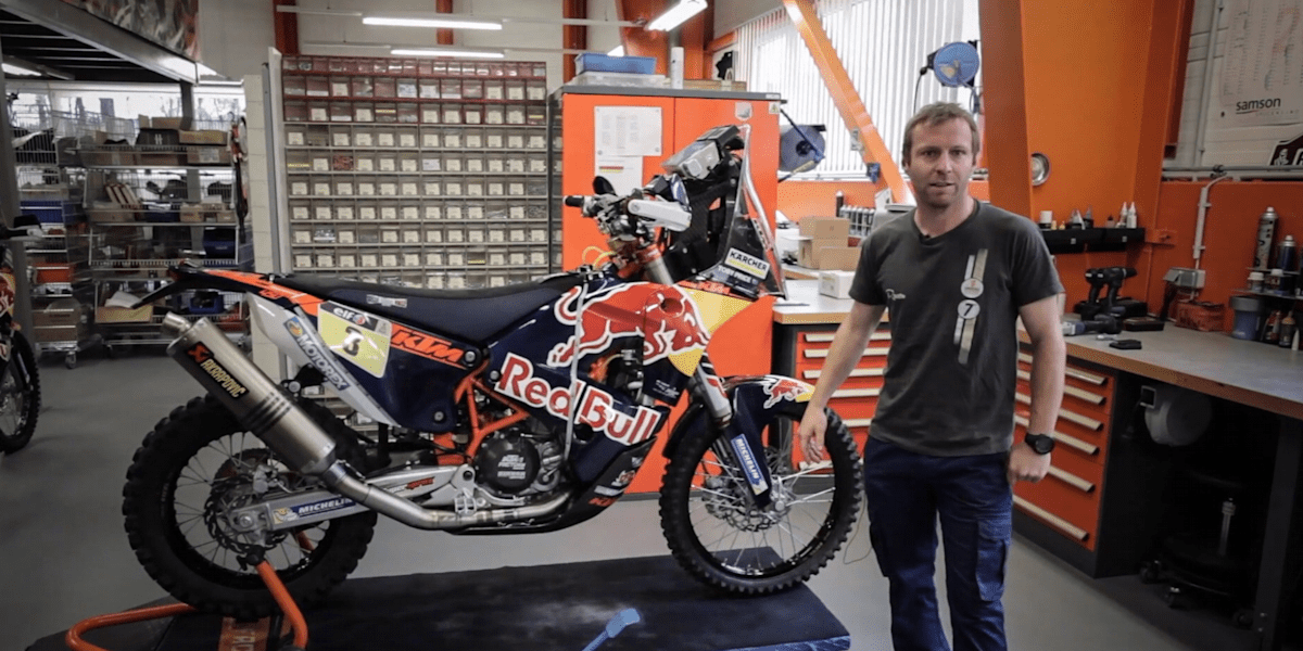 Stefan Huber explains the KTM Dakar Rally bike
