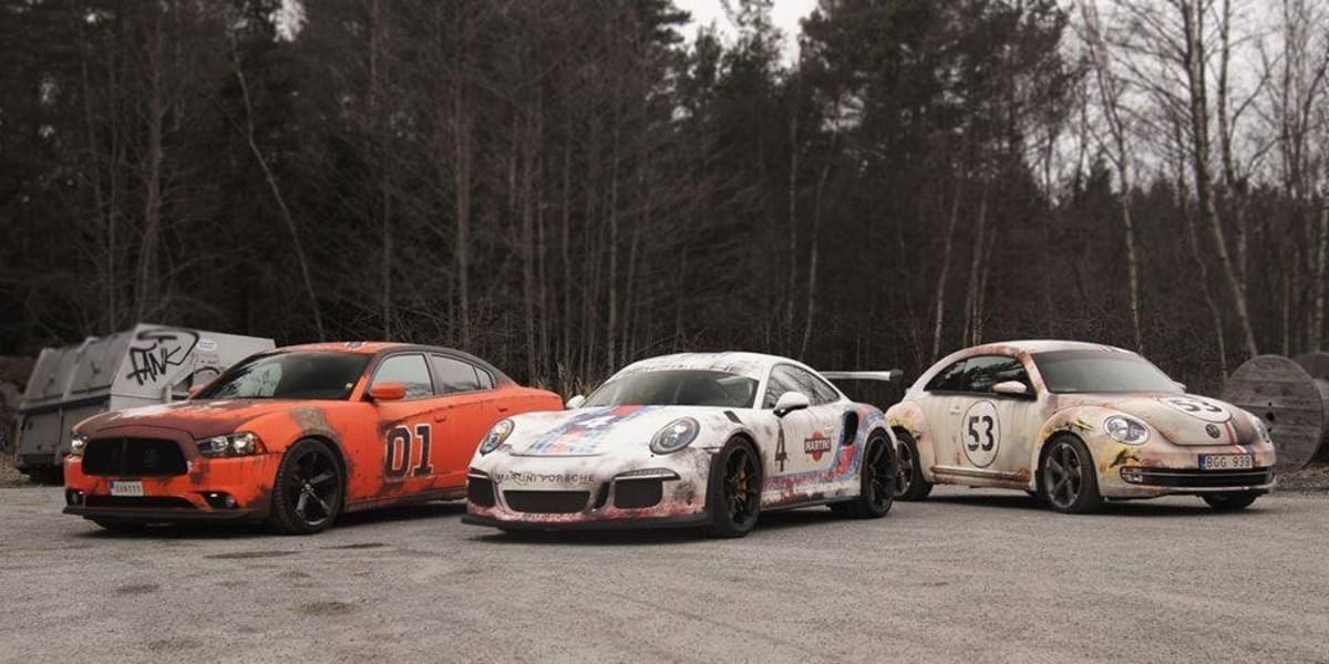 Porsche 911 GT3 RS – Distressed Martini wrap | Red Bull