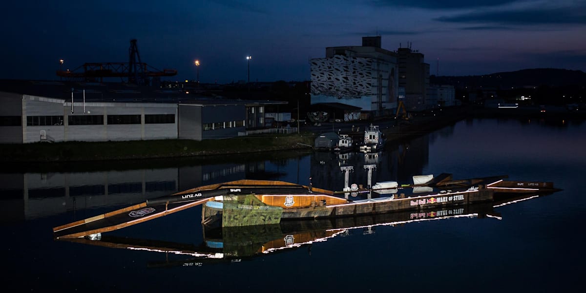 Red Bull Wake of Steel: Unique wakeboard feature
