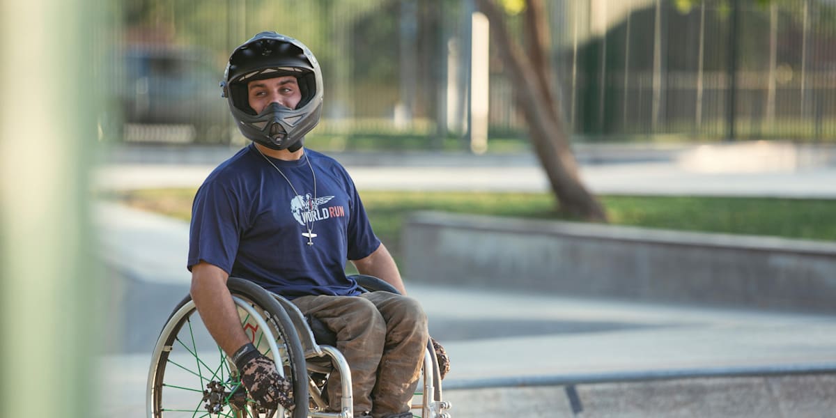 Aaron Fotheringham, un skate en silla de ruedas