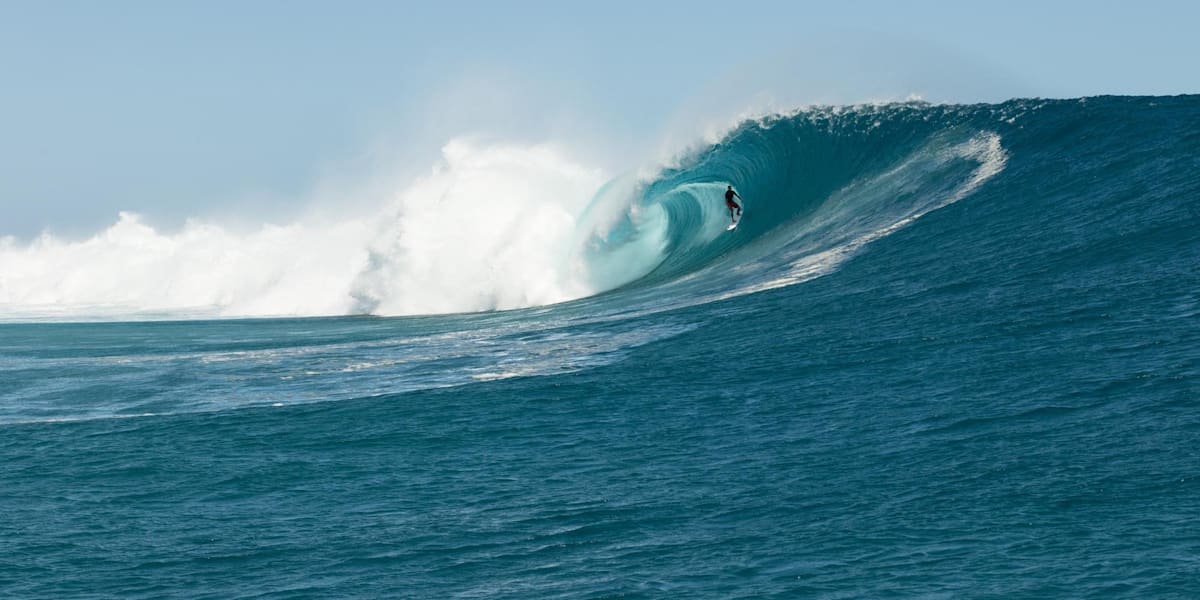 Surf vídeo desde un dron Cloudbreak Tavarua Fiji
