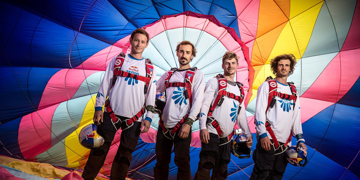 Hot air balloon swing ++Video++ | Red Bull Adventure