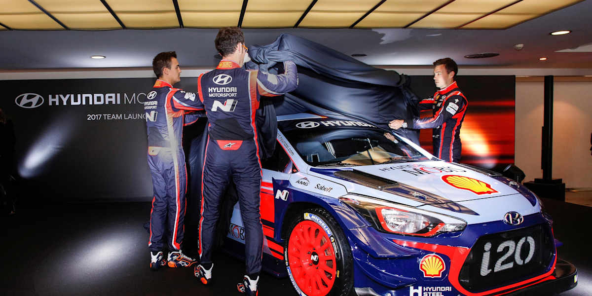 Hyundai launch 2017 i20 Coupe WRC – Rally – Red Bull