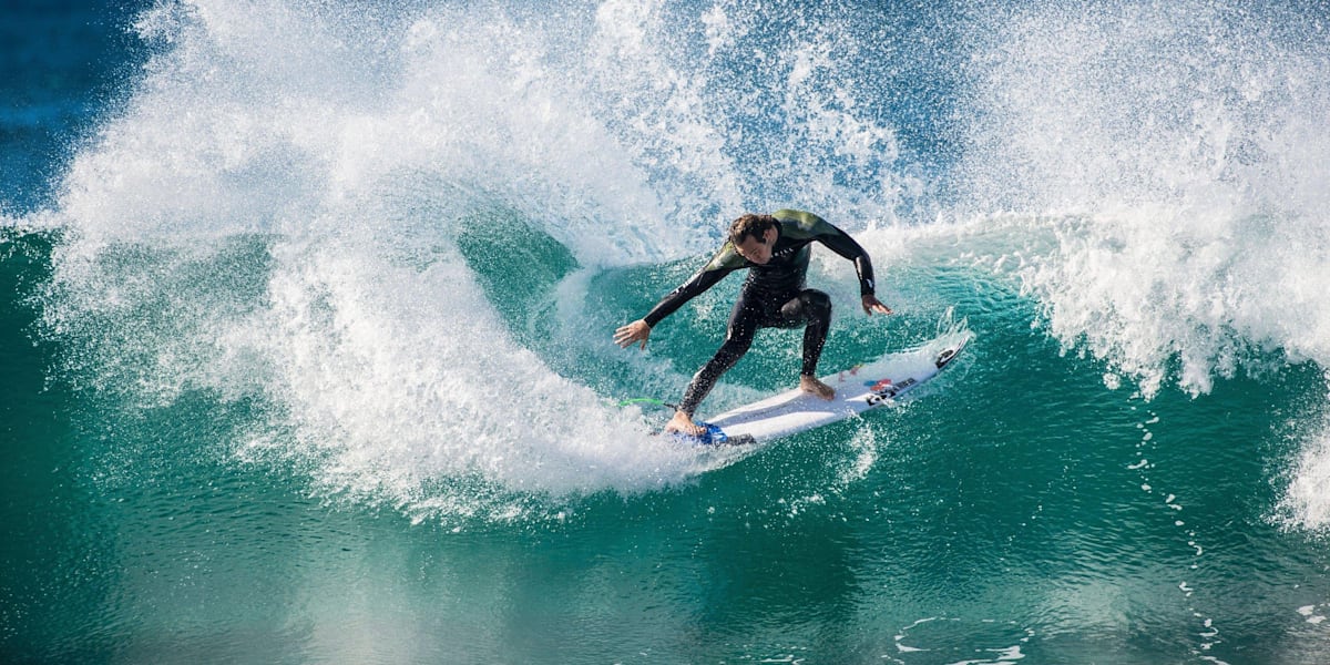 Jordy Smith prepares to surf JBay