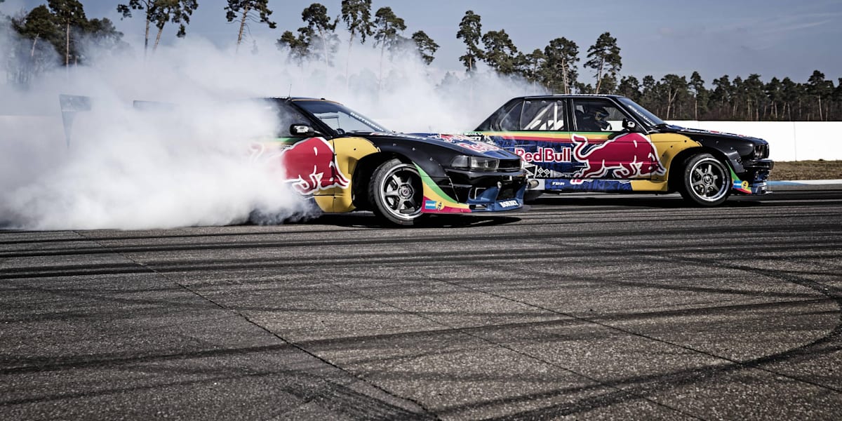 Die Red Bull Drift Brothers "in action"
