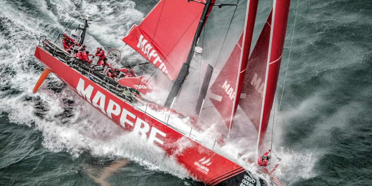Watch Volvo Ocean Race boats send it in 40knots +video+