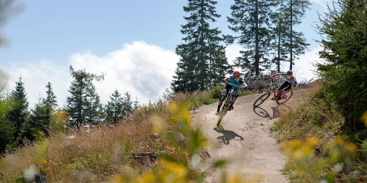 Mountainbike Flow-Trail auf dem Petzen in Kärnten