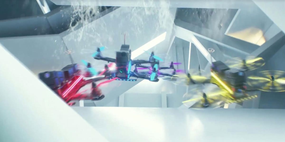 Red Bull DR.ONE drone racing in action