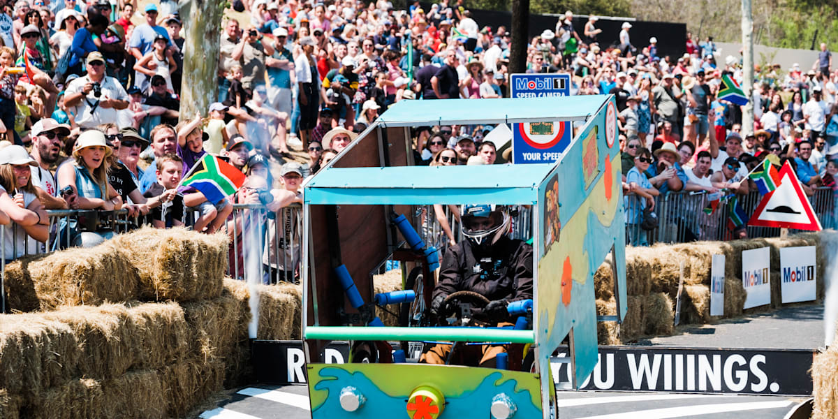 Is jy reg vir die mees skouspelagtige seepkis wedren ooit?