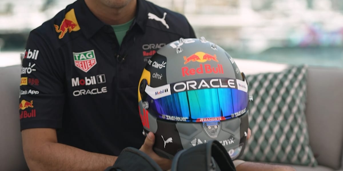 Checo Give Us A Tour Of His Special Monaco Helmet