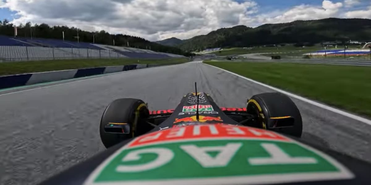 Tevin Musara aka Superherointraining in an F1 car