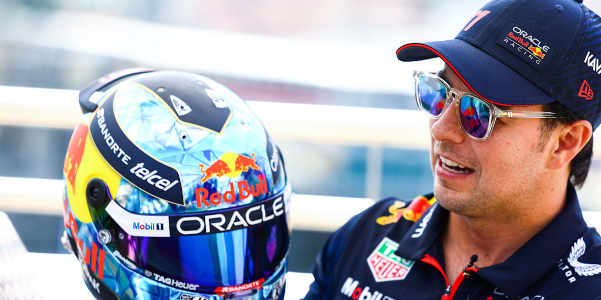 Checo Reveals His Monaco 2023 Helmet