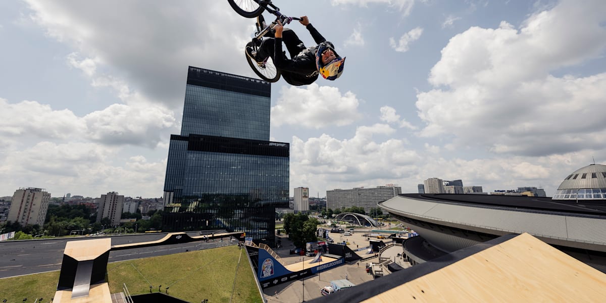 Red Bull Roof Ride - trasa widziana z lotu ptaka