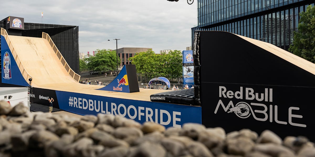 Finały Red Bull Roof Ride - przejazd Szymona Godźka