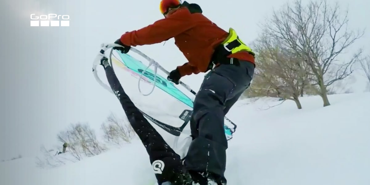 Stream Mountain extra: windsurf on snow – Levi Siver