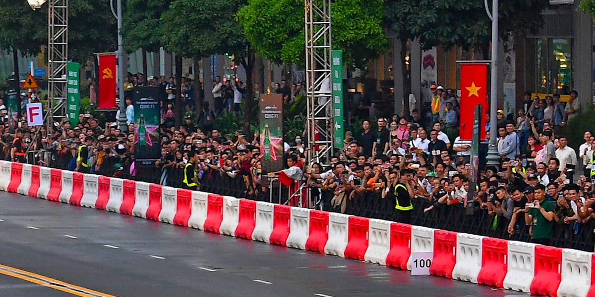 Red Bull Racing Formula One Team live demo in Vietnam