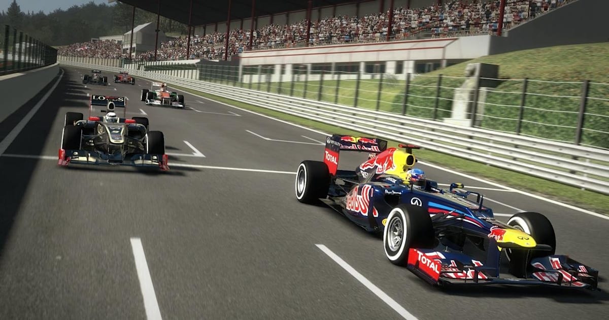 Racing the champions in the F1 2012 game