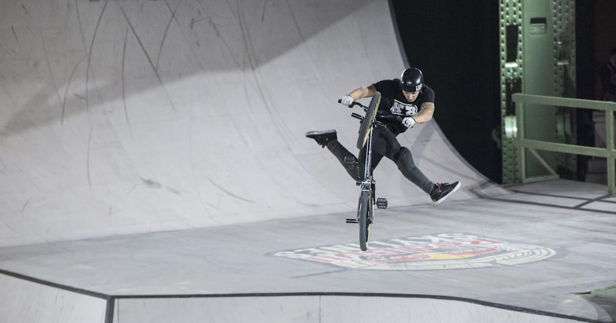 Ben Hennon en action sur sa rampe