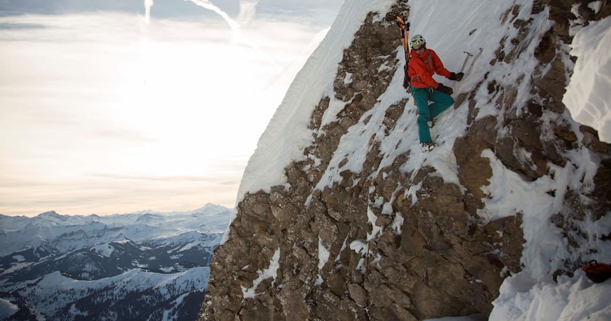 Extreme steep skiing in the Alps - Sebastien Montaz