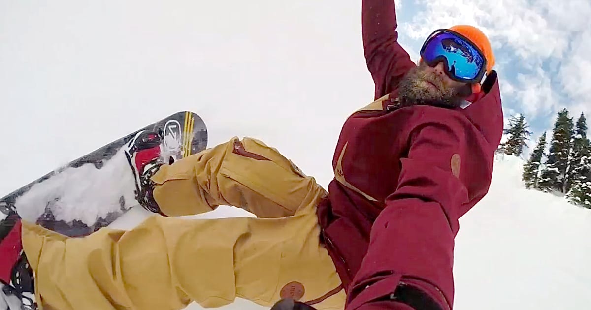 POV footage of Eric Jackson enjoying a powder day