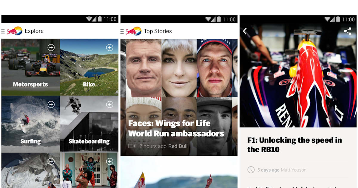 Red bull мобильное приложения для iOS Android скачать