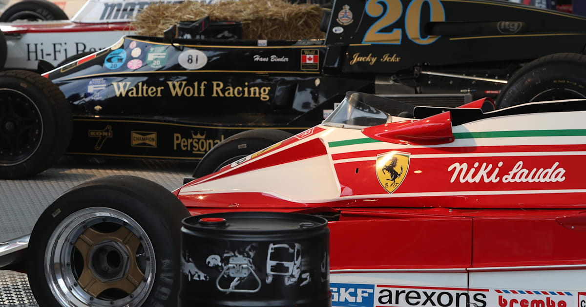 Austrian drivers and classic F1 cars at Red Bull Ring