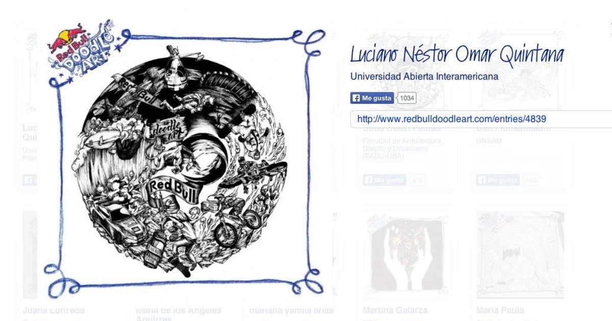 Luciano Quintana: Ganador de Red Bull Doodle Art
