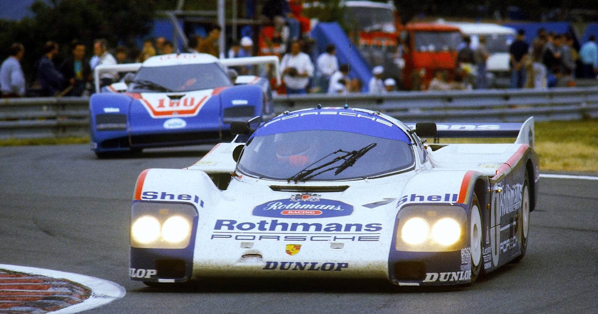 Rothmans livery cars - porshce 962 and williams F1