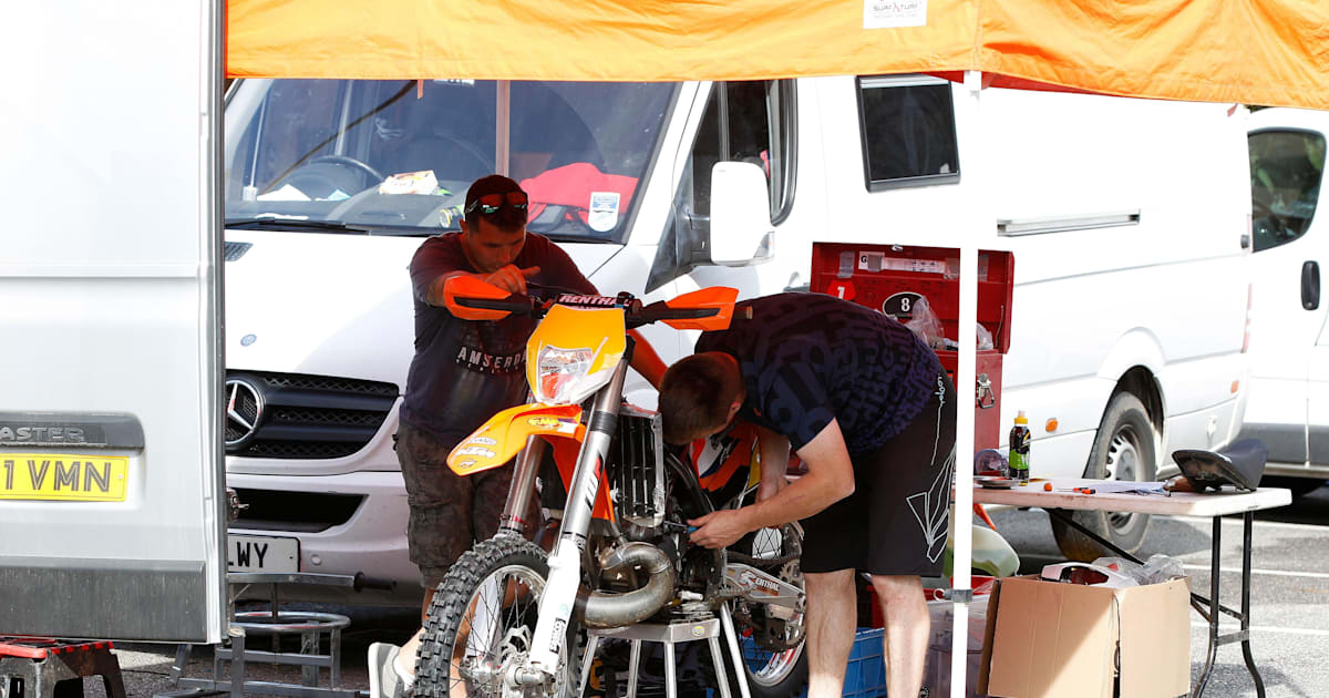 David Knight at the Enduro World Championship in Italy