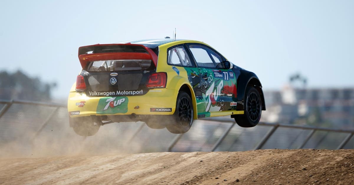 Scott Speed Wins Day 1 of Global Rallycross LA 2014