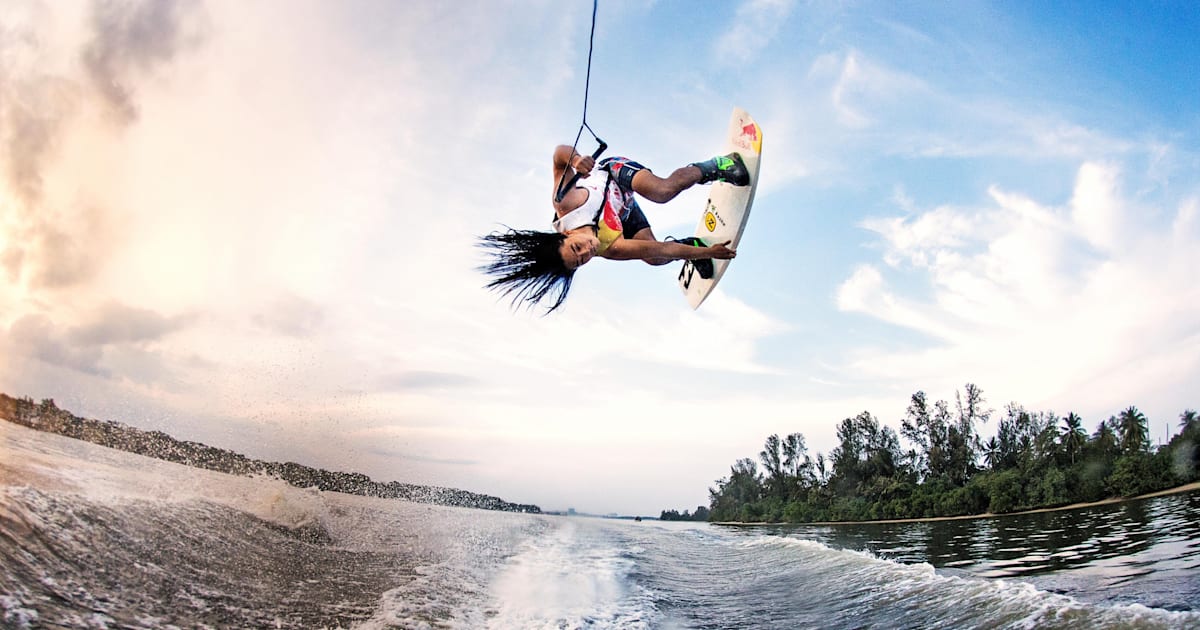 Guy Tanaka wakeboarding Red Bull