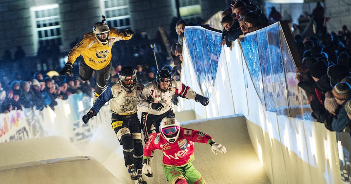 Bekijk de finale van het WK Ice Cross Downhill