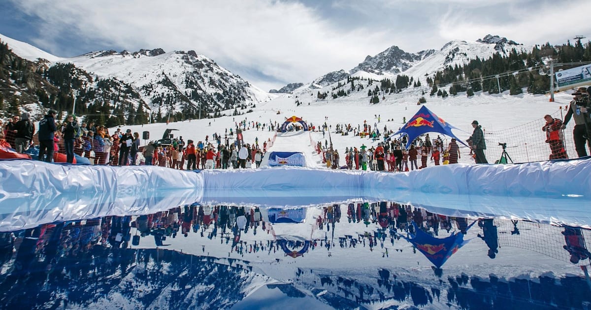 Red Bull Jump and Freeze Action