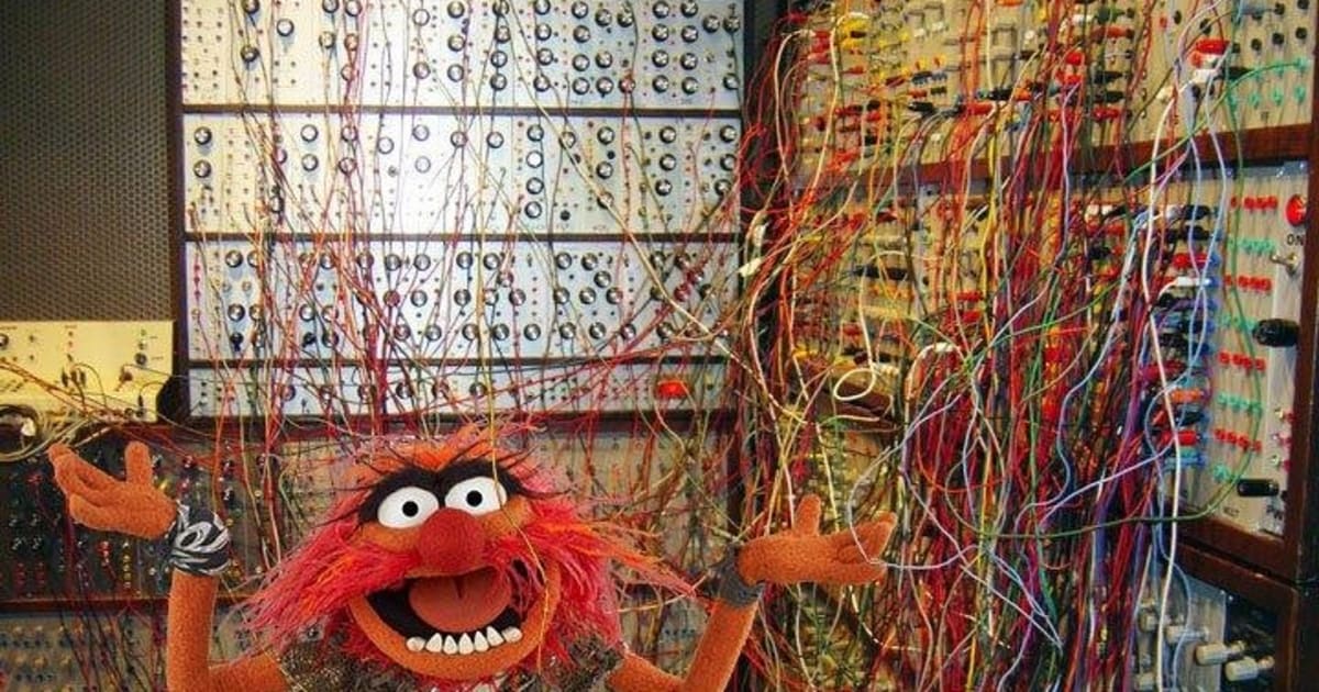 Muppets | Jim Henson creations posed with synths